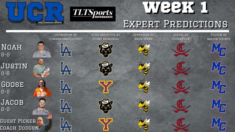 WEEK 1 EXPERT PREDICTIONS Presented by TLT Sports Performance | Upper ...