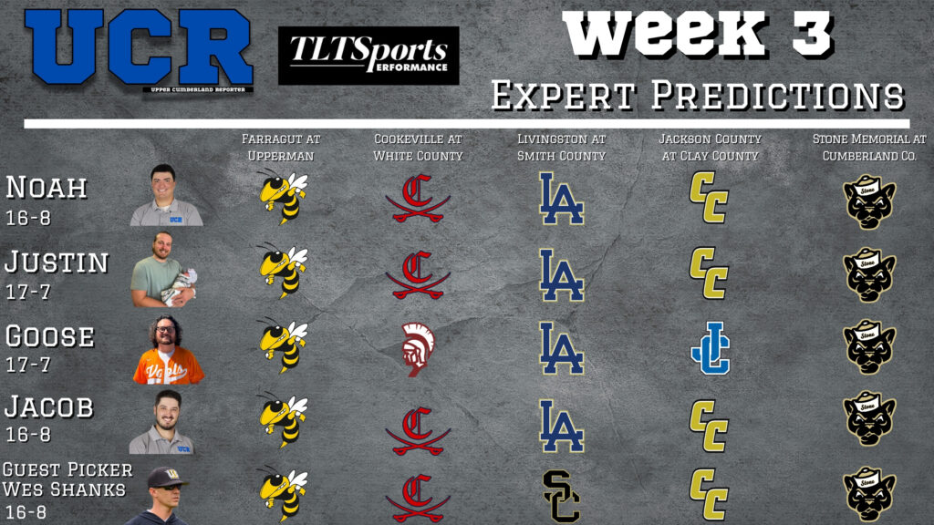 WEEK 3 EXPERT PREDICTIONS Presented by TLT Sports Performance | Upper ...